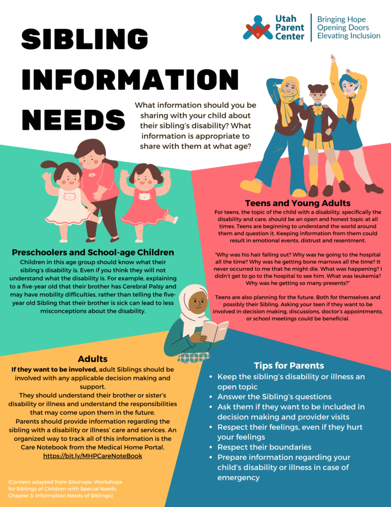 The Sibling Project | Utah Parent Center